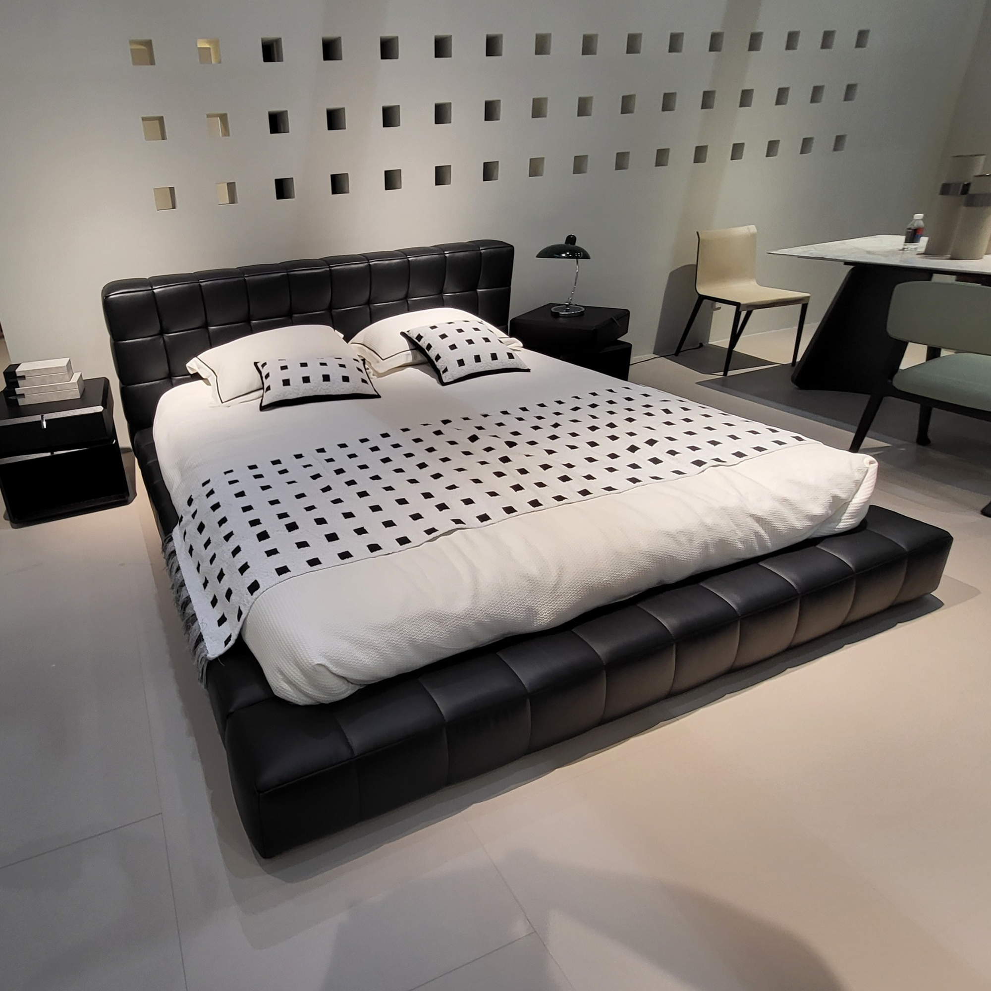 Suave King Size Leather Bed Frame